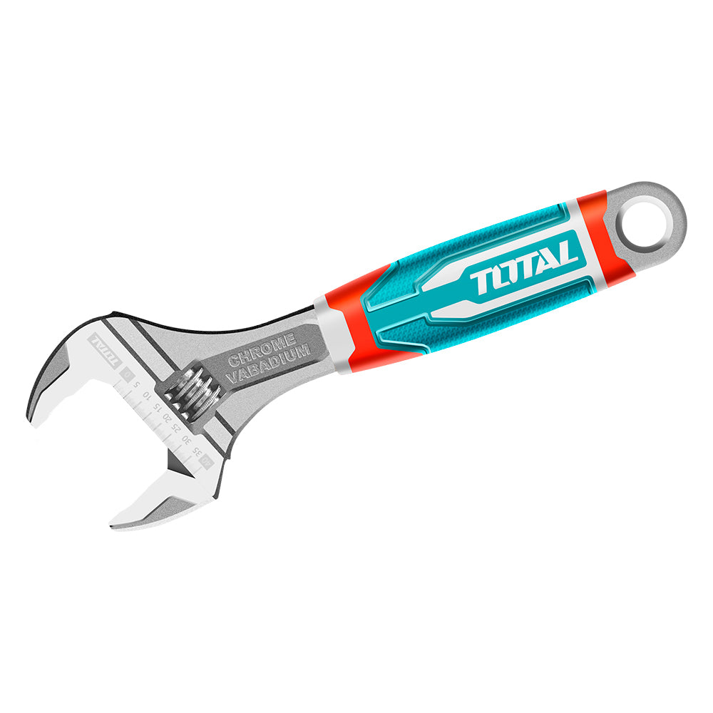 Llave Regulable 12" Acero Cr-V | Mango Ergonómico - Total Tools