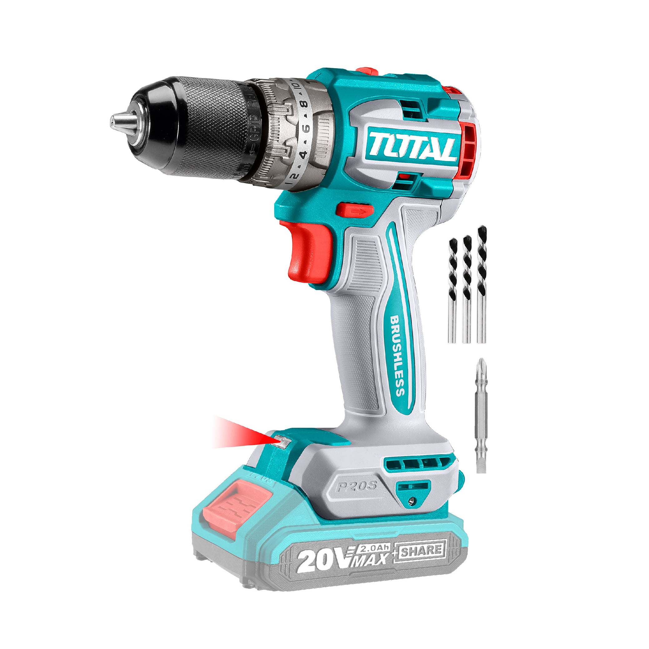Taladro de Impacto Inalámbrico 20V Total Tools | Alta Durabilidad