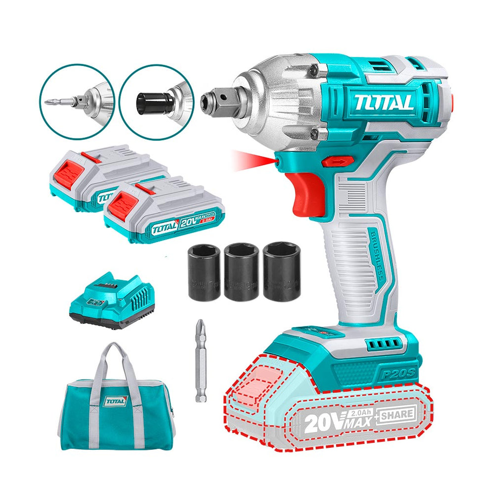 Llave de Impacto Inalámbrica 20V Total Tools | Alta Potencia y Durabilidad