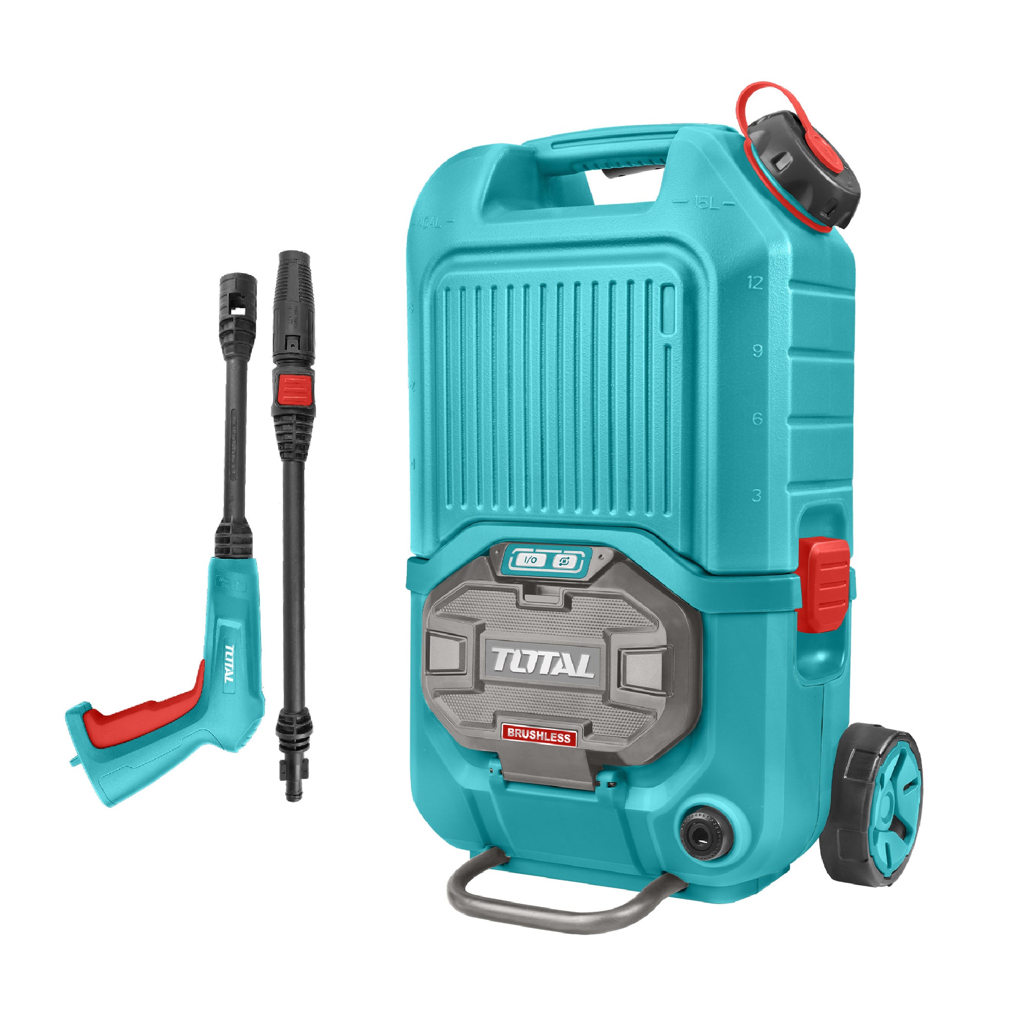 Hidrolavadora Inalámbrica 40V 15L Total Tools | Motor BL + 5 Accesorios