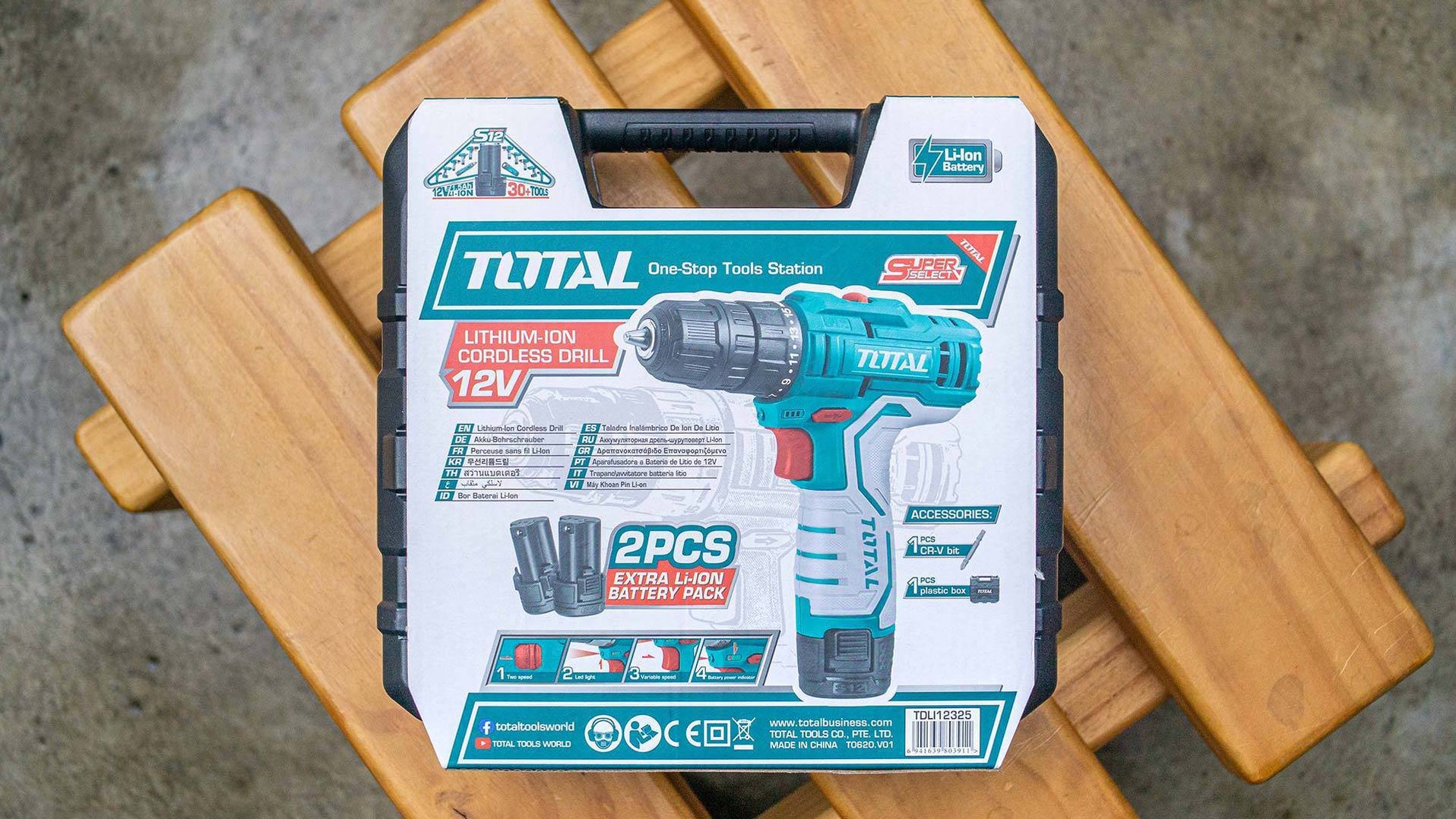 Taladro Inalámbrico 12V Total Tools | Potencia y Precisión